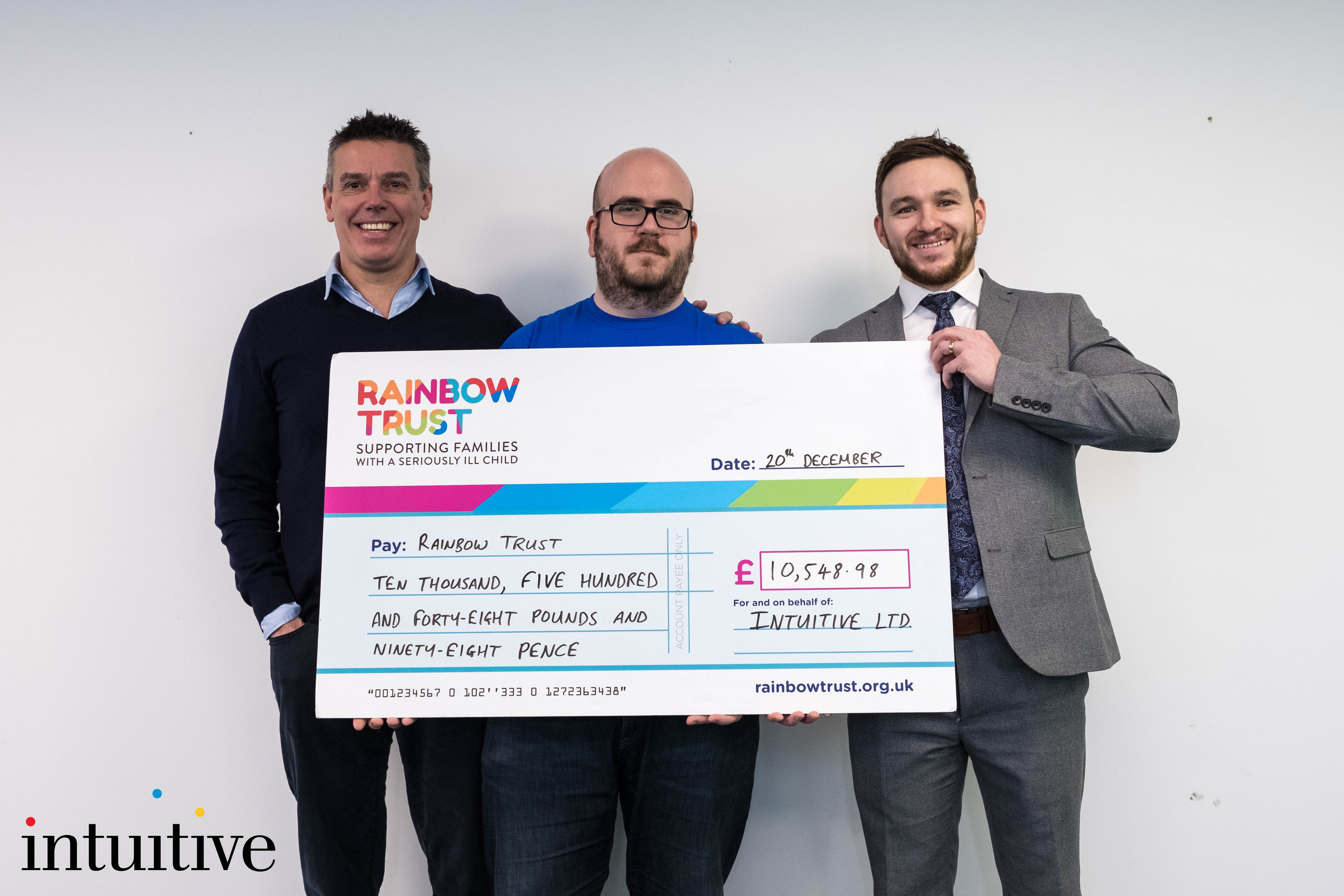 intuitive raise over £10,000 for children's charity, the Rainbow Trust ...